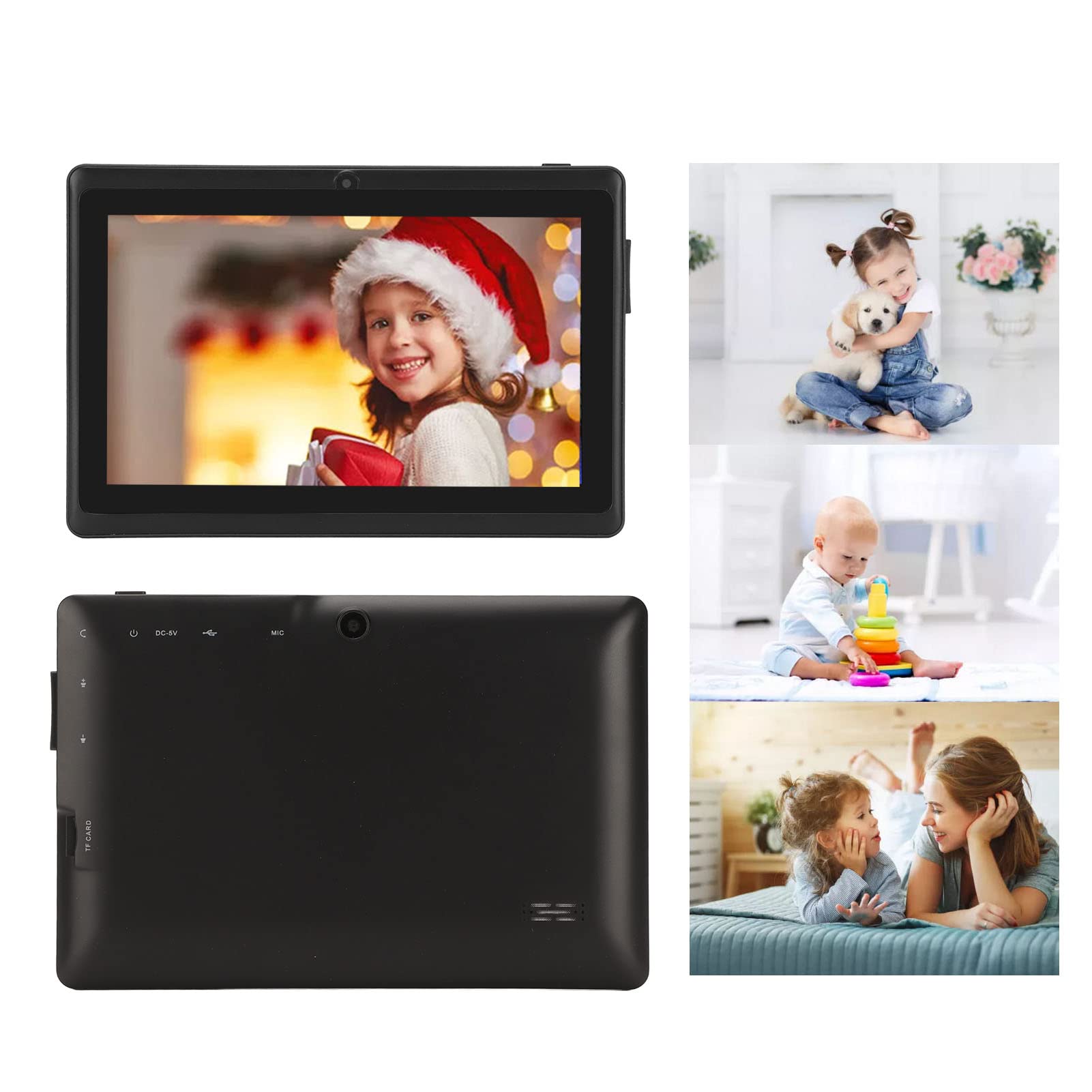 MAVIS LAVEN Kids Tablet, Kids Learning Tablet, 7 Inch HD Screen, Eye Protection Screen, 1GB RAM, 8GB ROM for Working and Traveling (US Plug)