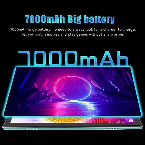 MAVIS LAVEN Office Tablet, 8GB 256GB Memory HD Tablet Octa Core CPU 5G WiFi 4G LTE 8MP 16MP Camera for Family (US Plug)