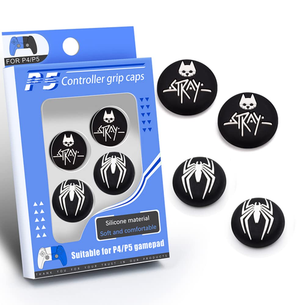 Silicone Thumb Grip Caps,Joystick Protectors,Joystick Covers Compatible with PS5 PS4 PS3 PS2 XBOXONE 360 Nintend Switch Pro Controller（8PCS）