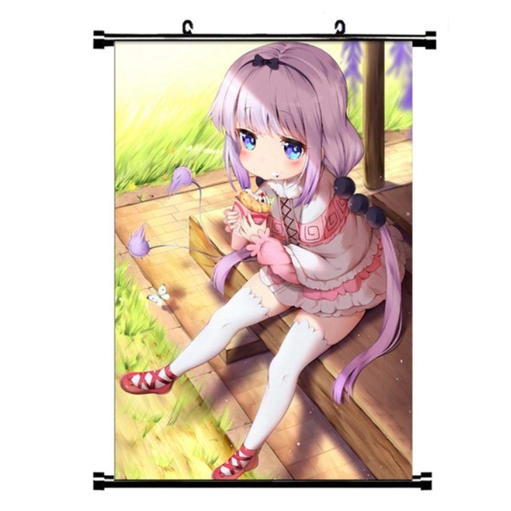 Miss Kobayashi's Dragon Maid Kanna Kamui Poster Wall Scroll Decor Home Decoration Wall Art 16x24inch/40x60cm
