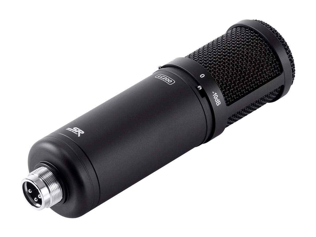 Monoprice Large Studio Condenser Microphone - Multi-Pattern with 34mm Capsule, Shock Mount and Hard Carrying Case, LC200 - Stage Right Series