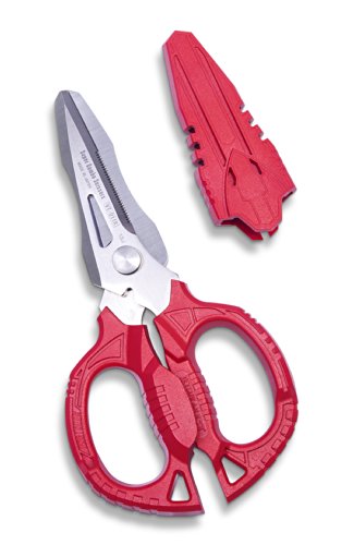 VAMPLIERS vSHEARS: 6.3" All Purpose Heavy-Duty Scissors. 4-in-1 Multipurpose Blade Combination Shears, Premium Japanese Stainless Steel Body. Cuts Carpet, Leather, Rope, Copper Wire and more.…