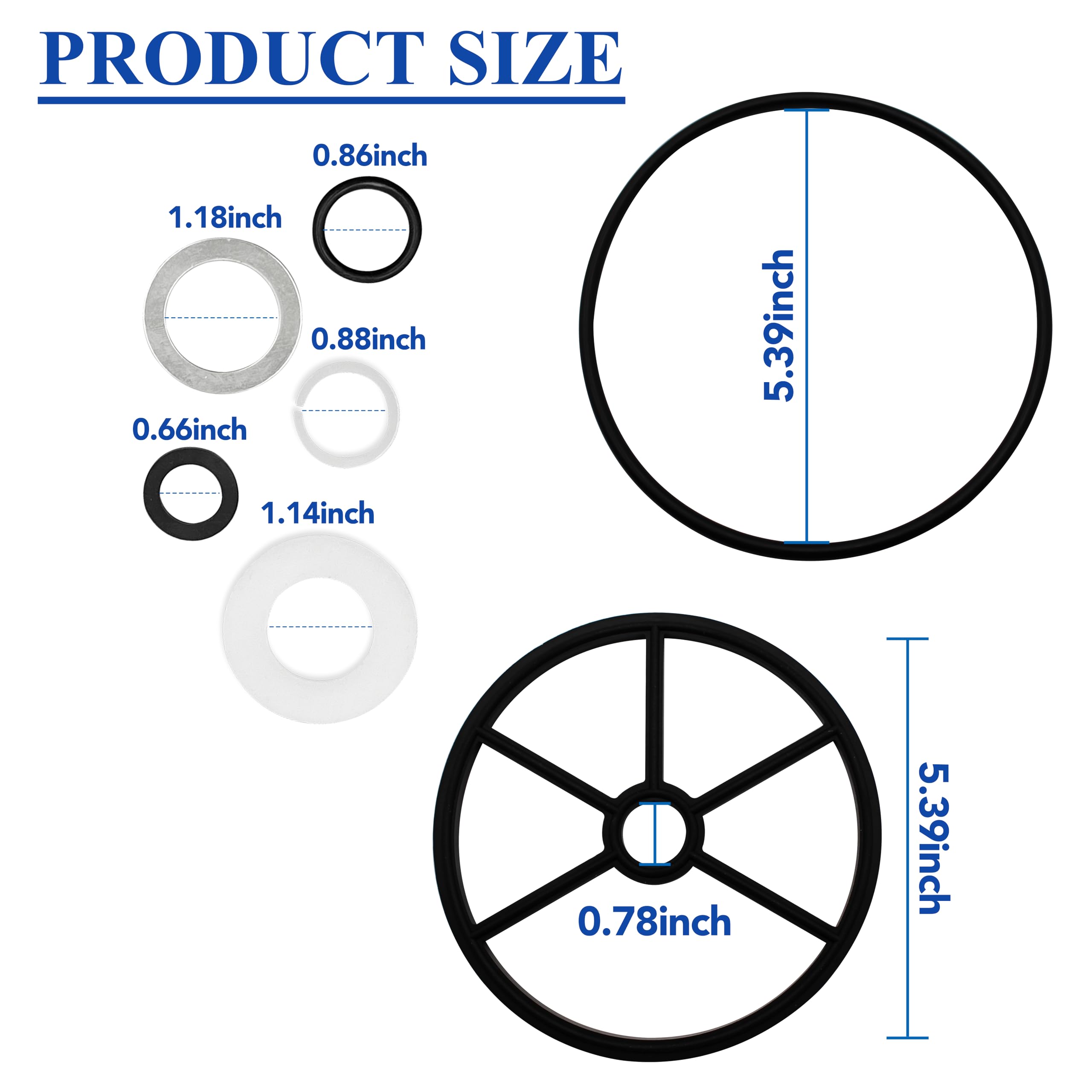 TIROAR Pool Filter Valve Spider Seat Gasket Seal Kits Compatible with Hayward SP0710, 0710X, 0711, 0712, 1 1⁄ 2" Vari-Flo Valves (1976-Pre) Replacement for “X” Valve Body