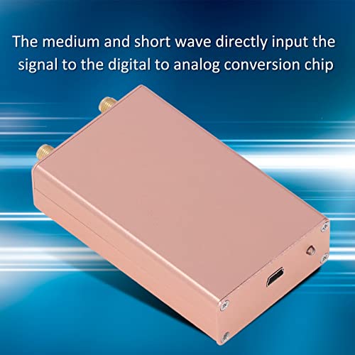 YYQTGG Radio Receiver, RTL SDR Receiver High Resolution Display Wide Usage Aluminum Alloy and PCB Mute Detection for Aviation