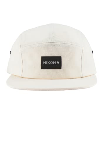 NIXON Mikey 5 Panel Strapback Hat - Off White