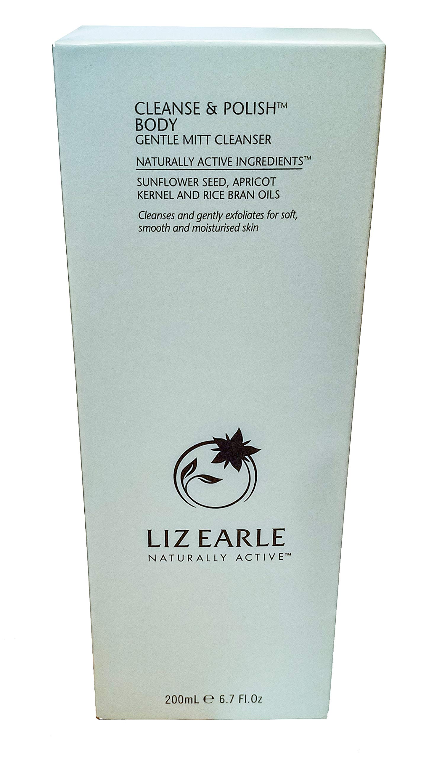 Liz Earle Cleanse & Polish Body Gentle Mitt Cleanser 200ml tube + mitt