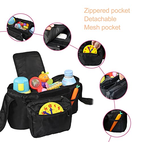 Stroller, Baby Stroller Bag Convenient Easy to Install Large Capacity Compartment Design for Mom for Outdoor