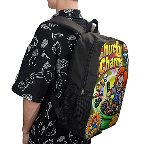 Lybaihosi Childs Play Chucky Fashion Laptop Backpack Comfort Backpack Casual Sports 3D Print Lightweight Rucksack Daypack - 17 Inch