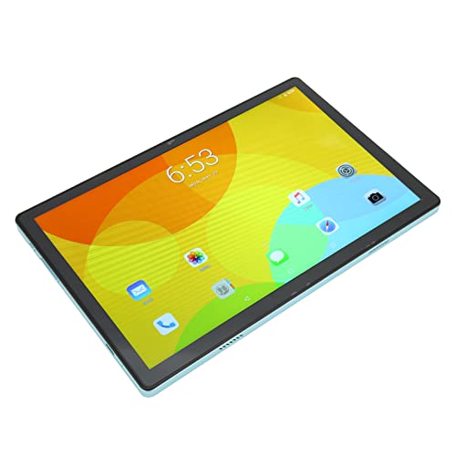 MAVIS LAVEN Tablet PC, 10.1 Inch Tablet Support FM GPS 12GB RAM 256GB ROM US Plug 100-240V 5G WiFi (Green)