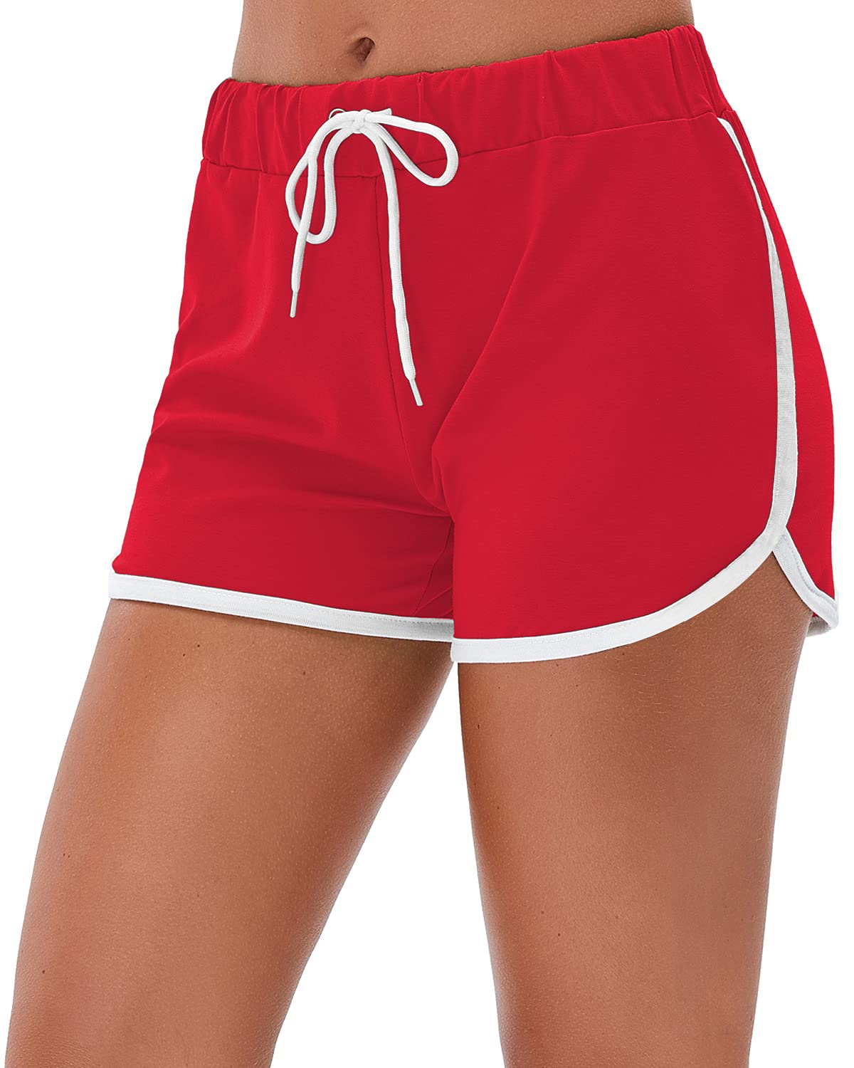Little Beauty Workout Yoga Gym Booty Running Shorts Red M