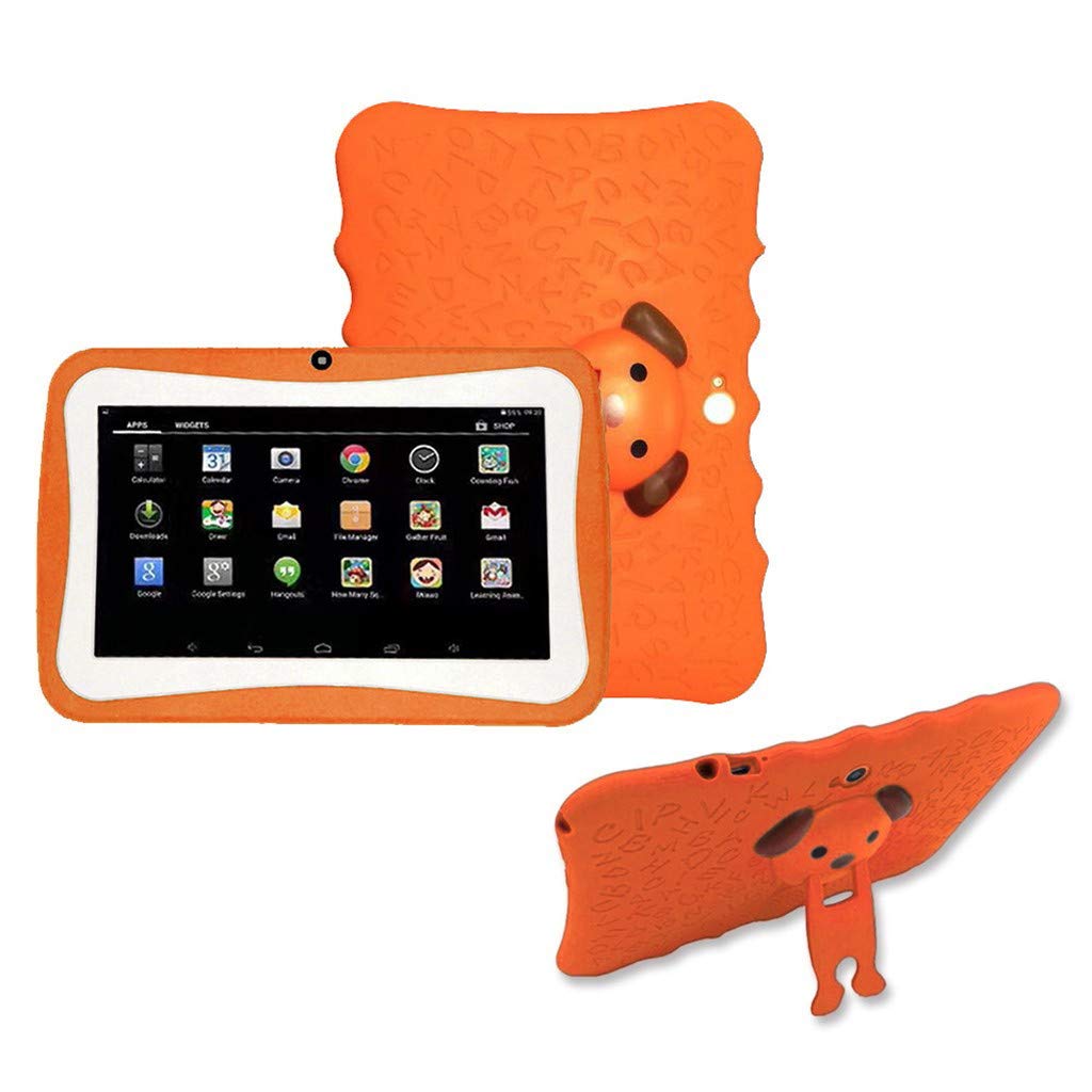 Tablet Android 4.4, All-New Fire Smart Tablet for Kids, 7-inch HD Display Quad Core Processor Unlocked Phablet, Built-in WiFi Blue-Tooth GPS, Long Battery Life, Dual Camera (Orange)