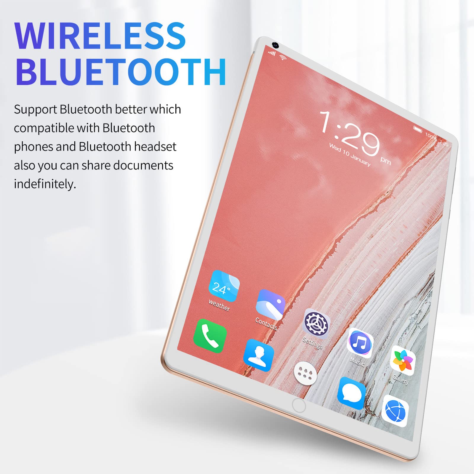 Tablet Laptop, 8 Inch HD Tablet WiFi Bluetooth Android Voice Call Game Tablet, Android 5.1 System, IPS Display Screen, 1GB RAM+16GB ROM, 4000mAh Dual Camera