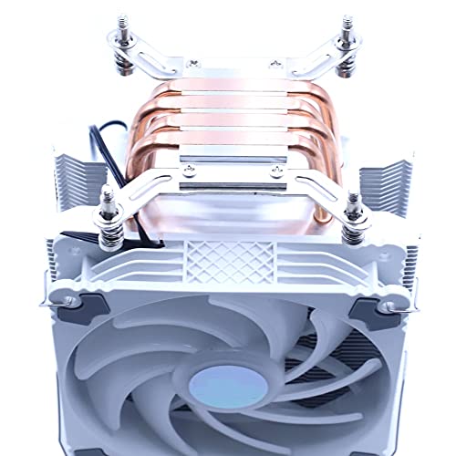 ZPPZJH 120mm CPU Cooler Fan PWM 4PIN ARGB RGB AM2 AM3 AM4 Quiet CPU Radiator Cooler Bracket (Size : AM2 AM3 AM4, Color : ARGB)