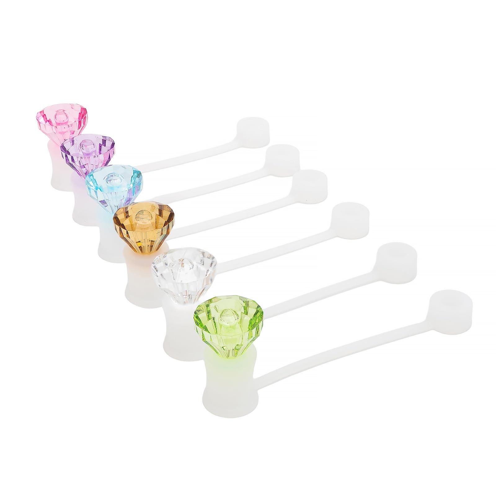SOURIMA 6PCS Masonry Straw Cap Dust-Proof Straw Cap Reusable Drinking Straw Caps Suitable for 10mm Straw Food Grade Silicone Material Mix Colors Portable and Dust Plug Cover Protectors