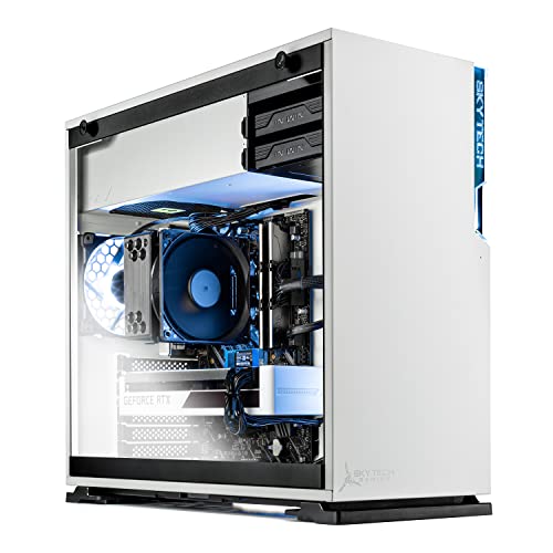 Skytech Gaming Skytech Shiva Gaming PC Desktop – AMD Ryzen 5 3600 3.6 GHz, RTX 2060, 500GB SSD, 16G DDR4 3200, 650W Gold PSU, AC Wi-Fi, Windows 11 Home 64-bit