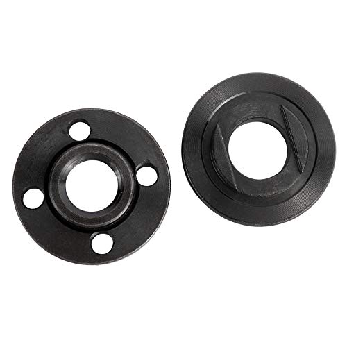 WerkWeit Grinder Angle Spanner Wrench Flange Nut Kit, 1PCS Angle Grinder Flange Wrench and 6PCS Flange Nuts, Compatible with Dewalt Bosch Black Decker Ryobi Makita(4.5" 5" 5/8-11)