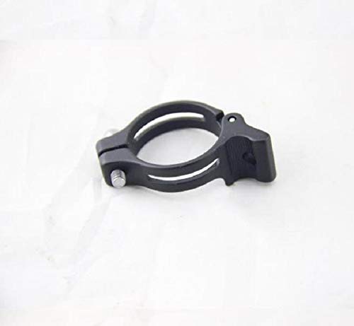 lundeng Road Bike Front derailleur Transmission Adapter clamp Ring Black 31.8/34.9mm (34.9mm)