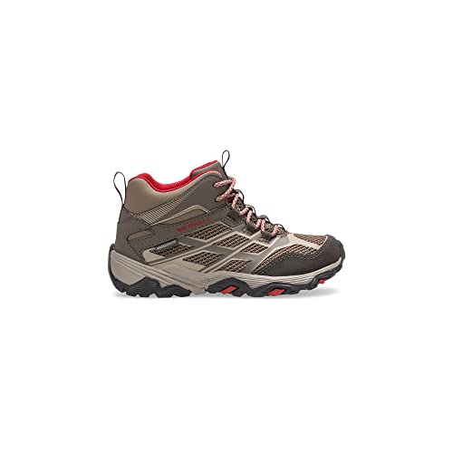 Merrell Moab FST Mid Waterproof Hiking Boot, Boulder, 13 Wide US Unisex Big_Kid