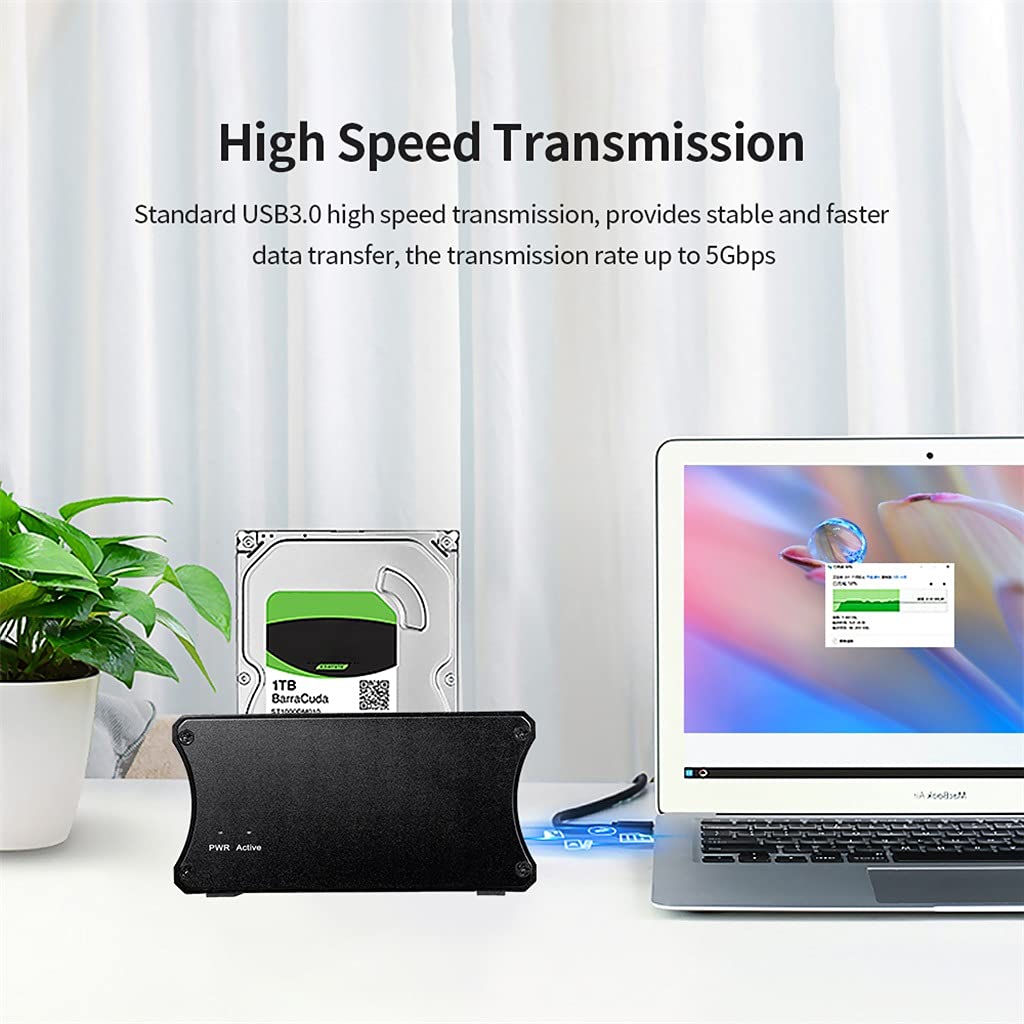 ZSEDP USB3.0 Hard Drive Docking Station 2.5/3.5'' SATA HDD/SSD High Speed Aluminum Alloy HDD Enclosure Card Reader