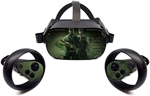 Oculus Quest VR Headset Skin sticker shooting game Vinyl Decal for Headset and Controller by ok anh yeu