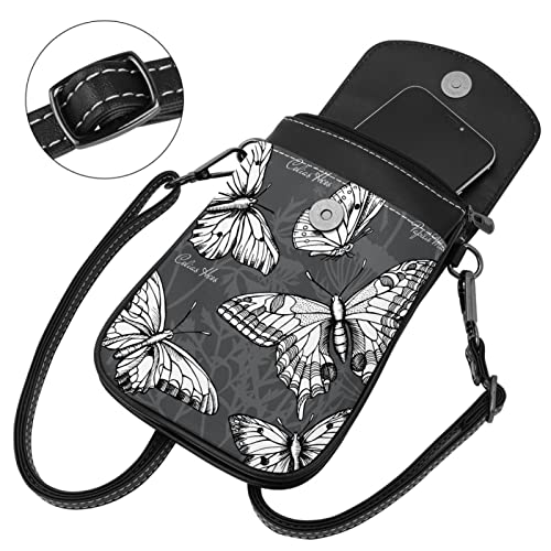 Small Crossbody Bag Butterfly Cell Phone Purse Wallet