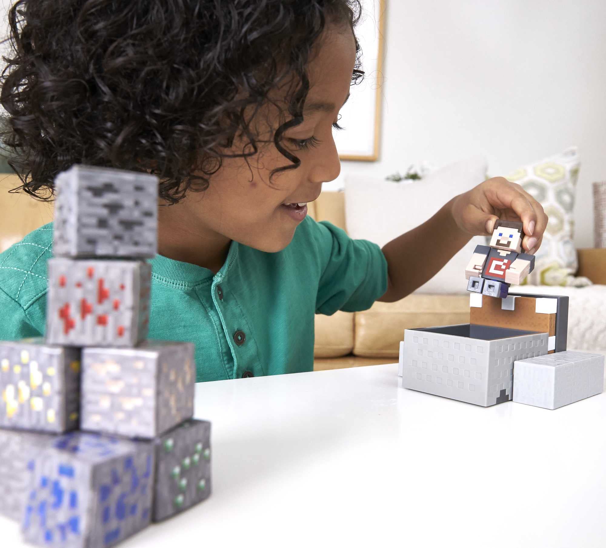 Minecraft Minecart Mayhem Playset With Steve Character Figure, Launching Cart And Accessories, Creation, Exploration And Survival Game For Kids Ages 6 Years And Older