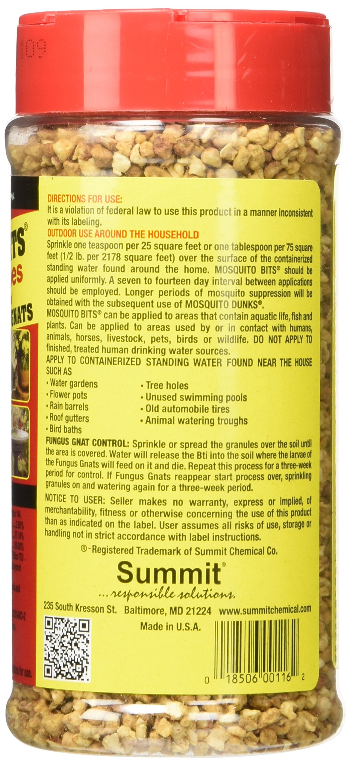Summit Mosquito Dunks, 20 Dunks, Natural, 1 Pack & Summit 116-12 Quick Kill Mosquito Bits, 8-Ounce