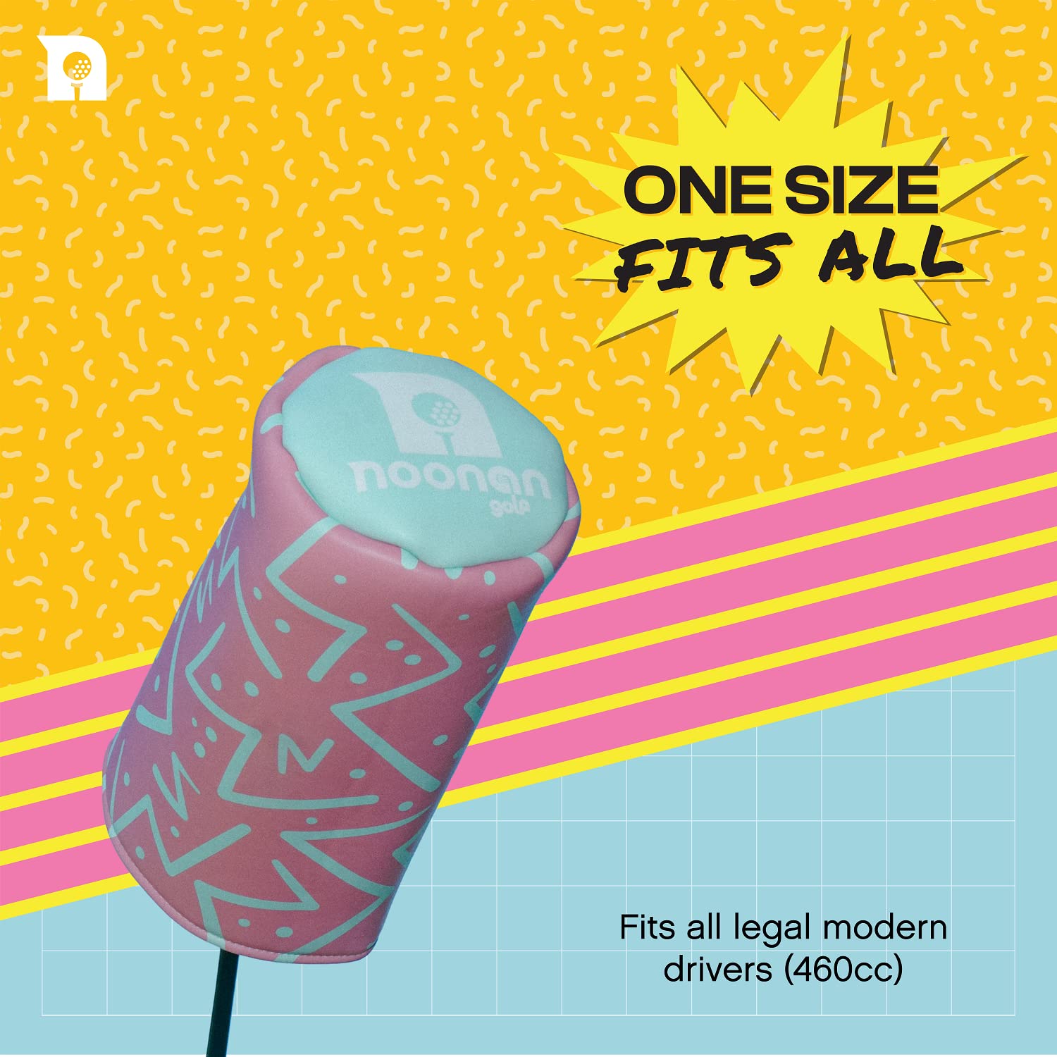 Noonan Golf Driver Headcover - Premium Golf Club Cover - Fleece Lined & Water Resistant - Fun, Creative & Unique Headcover Designs (Bodacious Baysider)