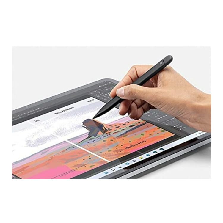 Microsoft 13-Inch Touchscreen Surface Pro 8 Laptop WiFi and Cellular (Certified Refurbished) Productivity Bundle (4 Items)