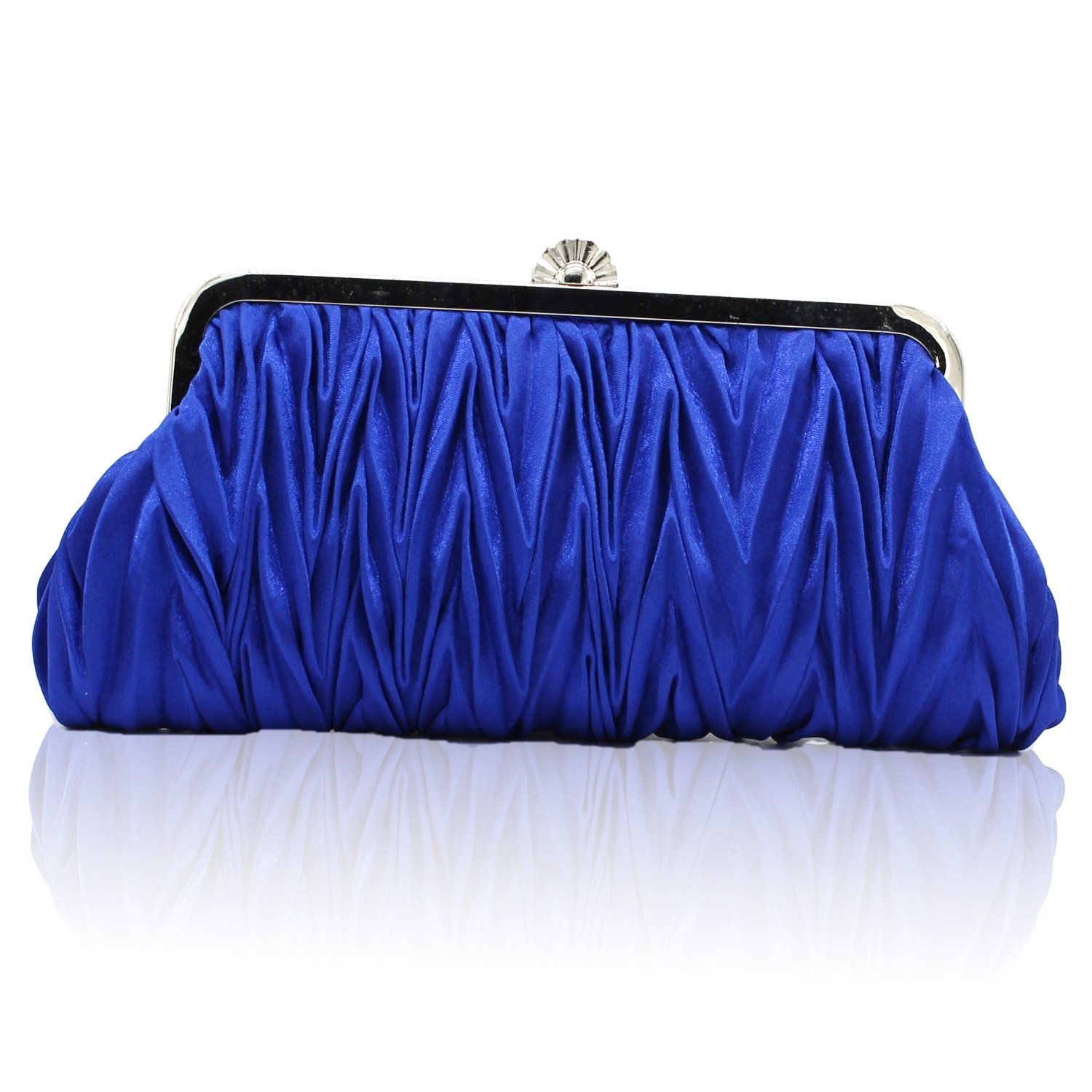kingluck Silk Cocktail Evening Handbags/Clutches in Gorgeous Silk More Colors Availabl (purple)