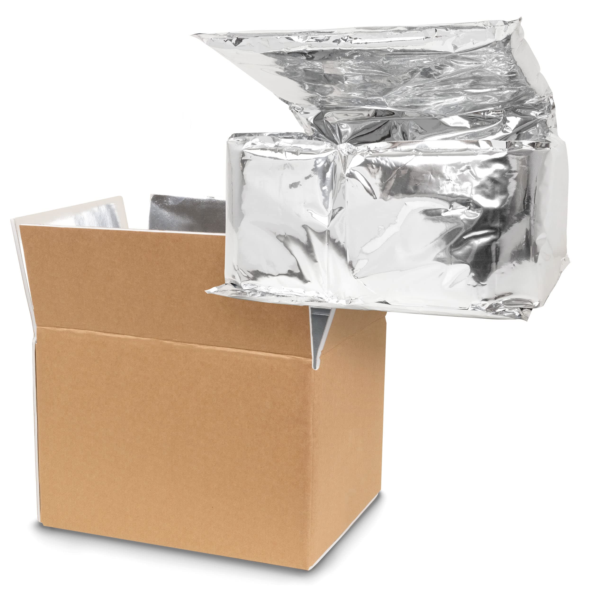 LIVE 2DAY Nice Packs | Thermal Liners for Coolers and Food Shipments | Best Insulation for Dry Ice Packs (14 x 7.5 x 9 inch, Cotton)