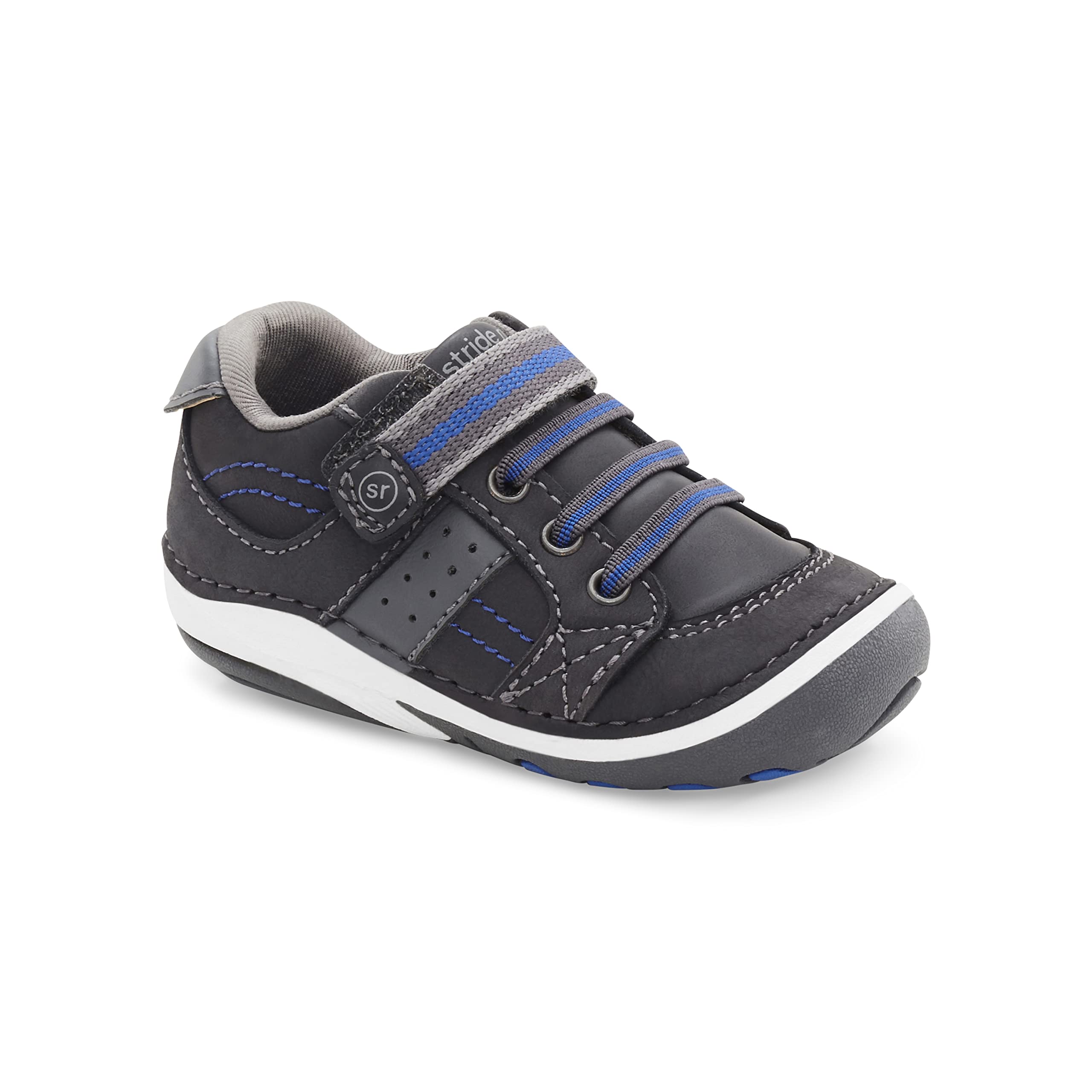 Stride Rite Baby Boys SRT SM Artie Sneaker, Grey, 6 Wide Infant