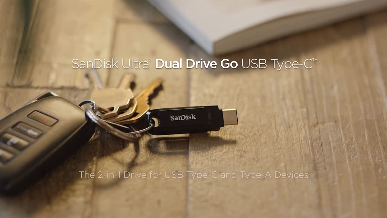 SanDisk 128GB Ultra Dual Drive Go USB Type-C Flash Drive, Rainbow Pride - SDDDC3-128G-GRNBW