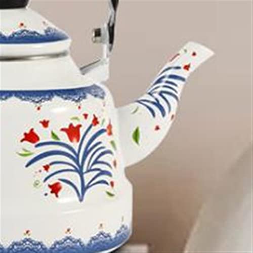 VEDEXA Espresso Kettle 1.7L Enamel Teapot, Induction Cooker, Kettle, Large Capacity Cold Water Kettle, Enamel Kettle, Coffee Pot (Color : A001)
