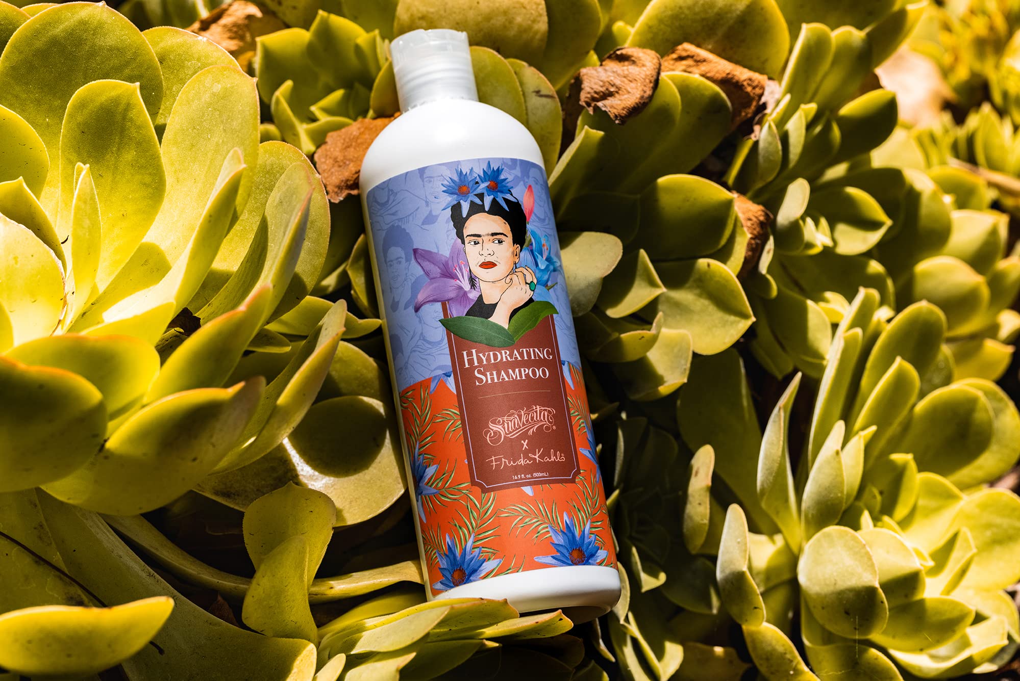 Suavecita X Frida Kahlo Hydrating Shampoo 16.9 oz. Fruity Floral Scent Vegan Paraben Free