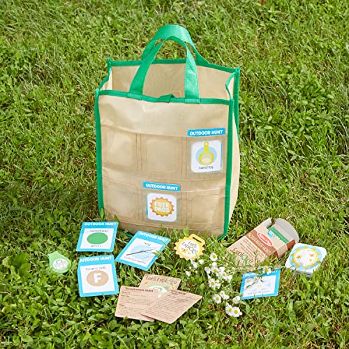 Melissa & Doug Let’s Explore Indoor/Outdoor Scavenger Hunt Play Set – 80 Double-Sided Cards - Activities For Kids, Seek And Find Games, Nature Game Kids Ages 4+
