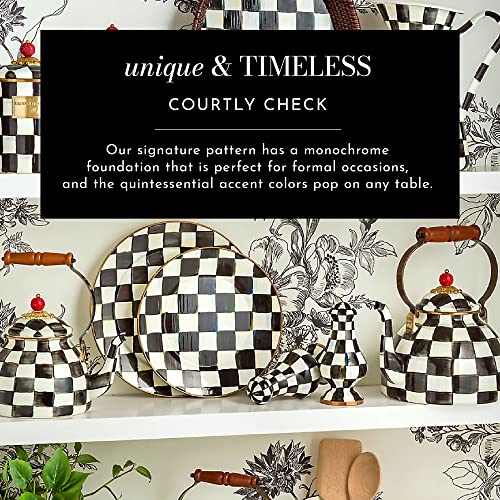 MacKenzie-Childs Courtly Check Wood Paper Towel Stand, Paper Towel Holder for Kitchen