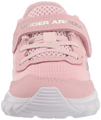 Under Armour Girls' Infant Assert 9 Alternate Closure, (602) Prime Pink/Flamingo/Metallic Silver, 8K, US