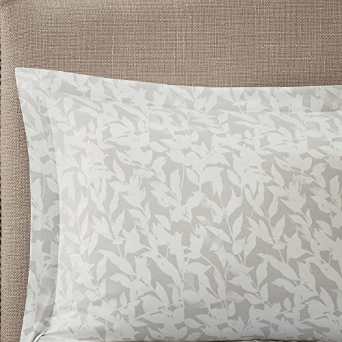 Madison Park Essentials Cozy Bed in a Bag Reversible Comforter with Complete Sheet Set - Modern Botanical Print All Season Cover, Shams, Decorative Pillow, King(104"x92"), Blue 8 Piece
