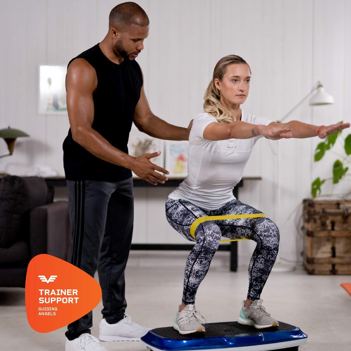 LifePro Vibration Plate Exercise Machine - Whole Body Workout Vibration Fitness Platform w/ Loop Bands - Home Training Equipment for Weight Loss & Toning (Black)
