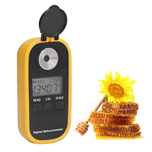 Zooke Digital Brix Refractometer, Digital Coffee Densitometer Coffee Concentration Refractometer, Sugar Drinks Density Coffee Brix Meter Ideal for Honey Drinking Water Beverage Fruit