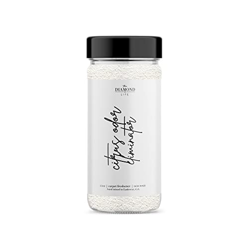The Diamond Life Home 'Citrus' Lemon & Mango Carpet Powder, Mattress & Upholstery Freshener, Odor Eliminator, Deodorizer For Homes With Kids & Pets