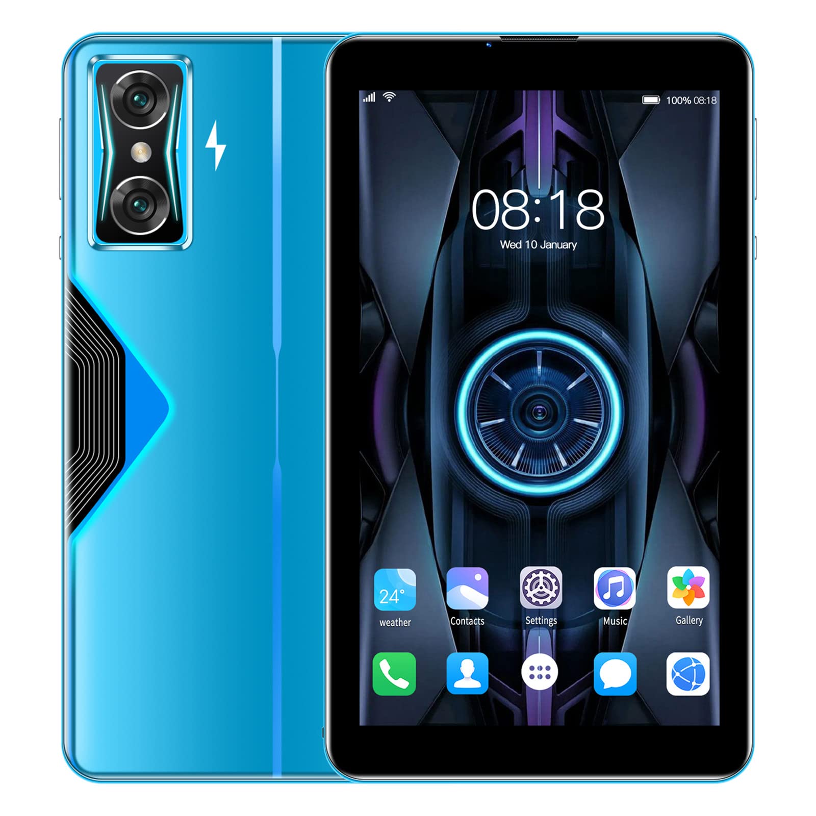 Tablet Android 5.1, All-New Fire 7.1-inch Display Tablets PC Octa-core Processor 1GB RAM +16GB ROM, Long Battery Life, Dual Camera, Smart Tablet TF Expansion Support Built-in WiFi Blue-Tooth GPS