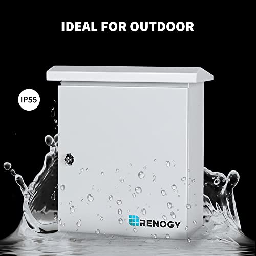 Renogy 5 String PV Combiner Box for On/Off-Grid Solar Panels System, w/Built-in DIN Rail, Labels, Cold-Formed Steel