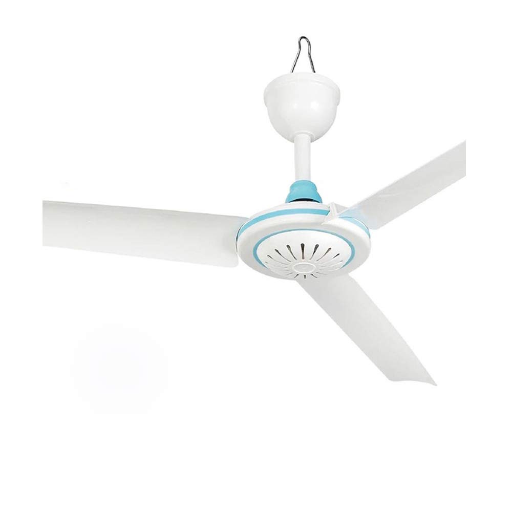 N / A 12V Portable Ceiling Fan Hanging Camping Tent Fans for Outdoor Gazebo,Mini DC Battery Powered Fan Energy-Saving Compatible Solar Power Silent Design with Switch