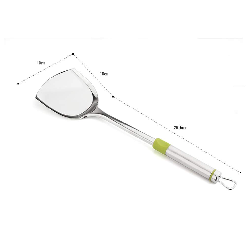 LMMDP 9 Pcs Set Stainless Steel Cooking Tools Soup Ladle Spoon Slotted Shovel Spatula Strainer Pasta Server Kitchen Utensi