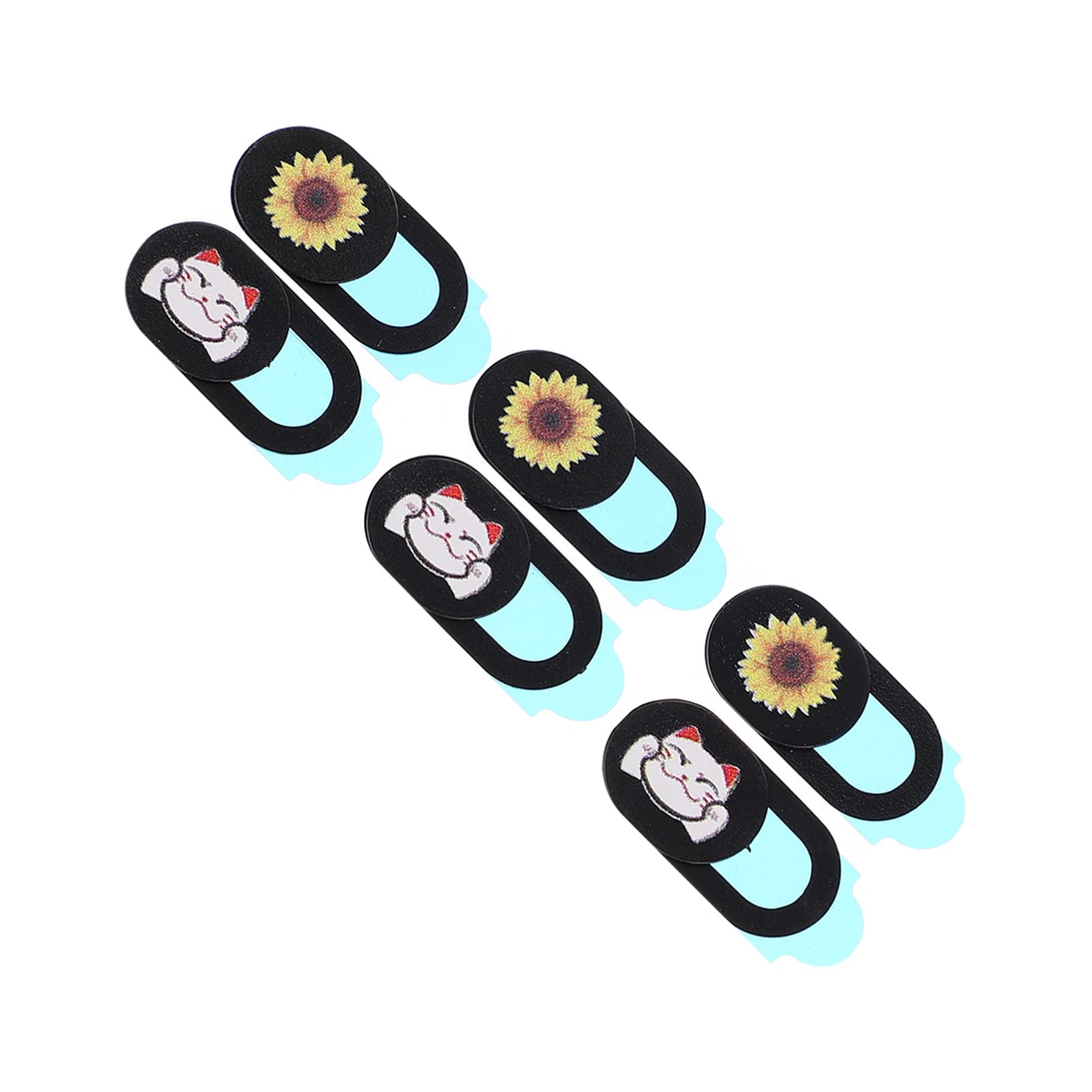 SOLUSTRE 6pcs Camera Cover Webcam Privacy Cover Webcam Cover Computer Cover Plate Plastic