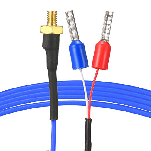 uxcell Thermocouple K Type, 0-260C M4 Screw Temperature Sensor Probe 1.6ft for 3D Printer