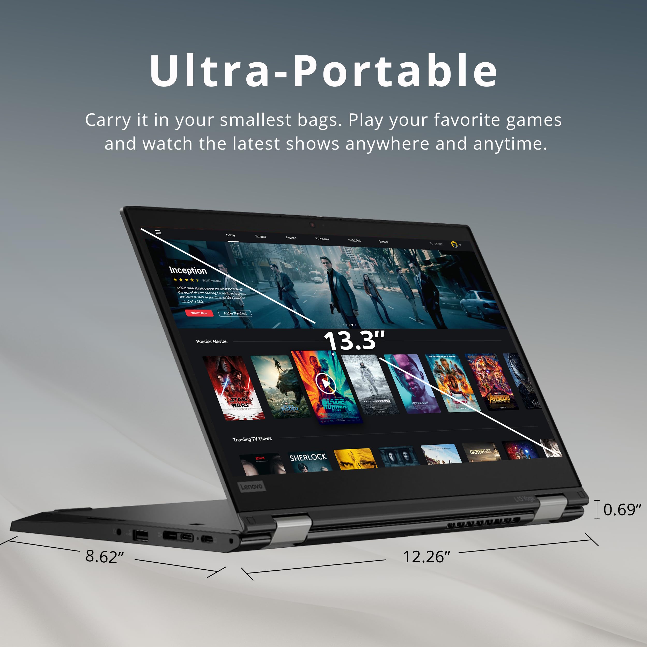 Lenovo ThinkPad L13 Yoga 2-in-1 13.3" FHD Touchscreen Laptop, Intel i5-1145G7, 16GB RAM, 2TB SSD, Intel Iris Xe Graphics, Fingerprint Reader, Backlit Keyboard, Win 11 Pro, Black, 32GB USB Card