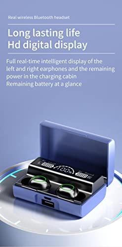 TCDSTAR Original Factory TWS Bluetooth 5.2 LED 9D Stereo HiFi Mini Touch Digital Breathing Light in-Ear Sport Earphone